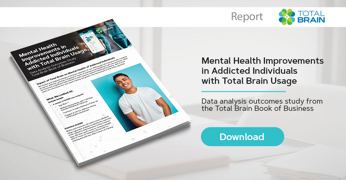Mental Health Improvements in Addicted Individuals Using Total Brain